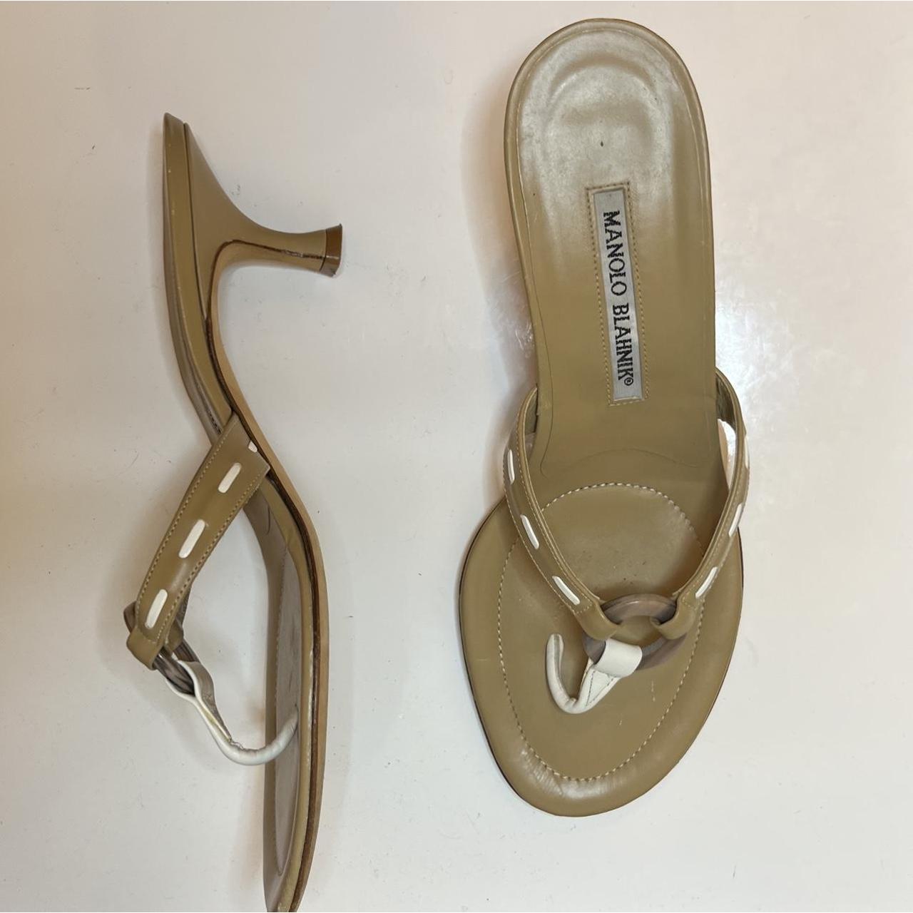 authentic beautiful creza camel Manolo Blahniks 🤍 so... - Depop