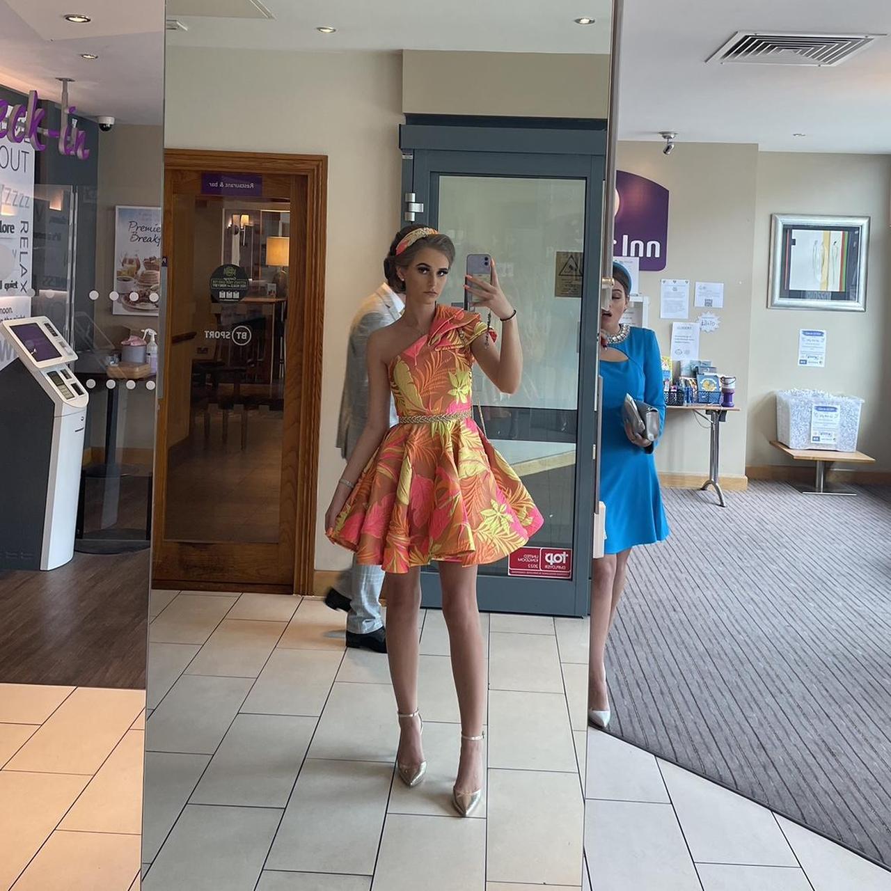 One of a kind Mark melia dress and headband Size 6-8... - Depop