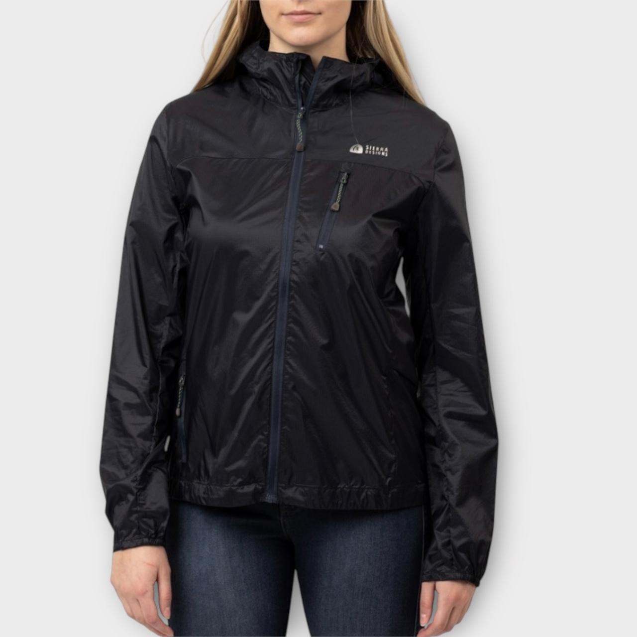 Sierra Designs Wind Rain Jacket Full Zip Hooded... | Depop