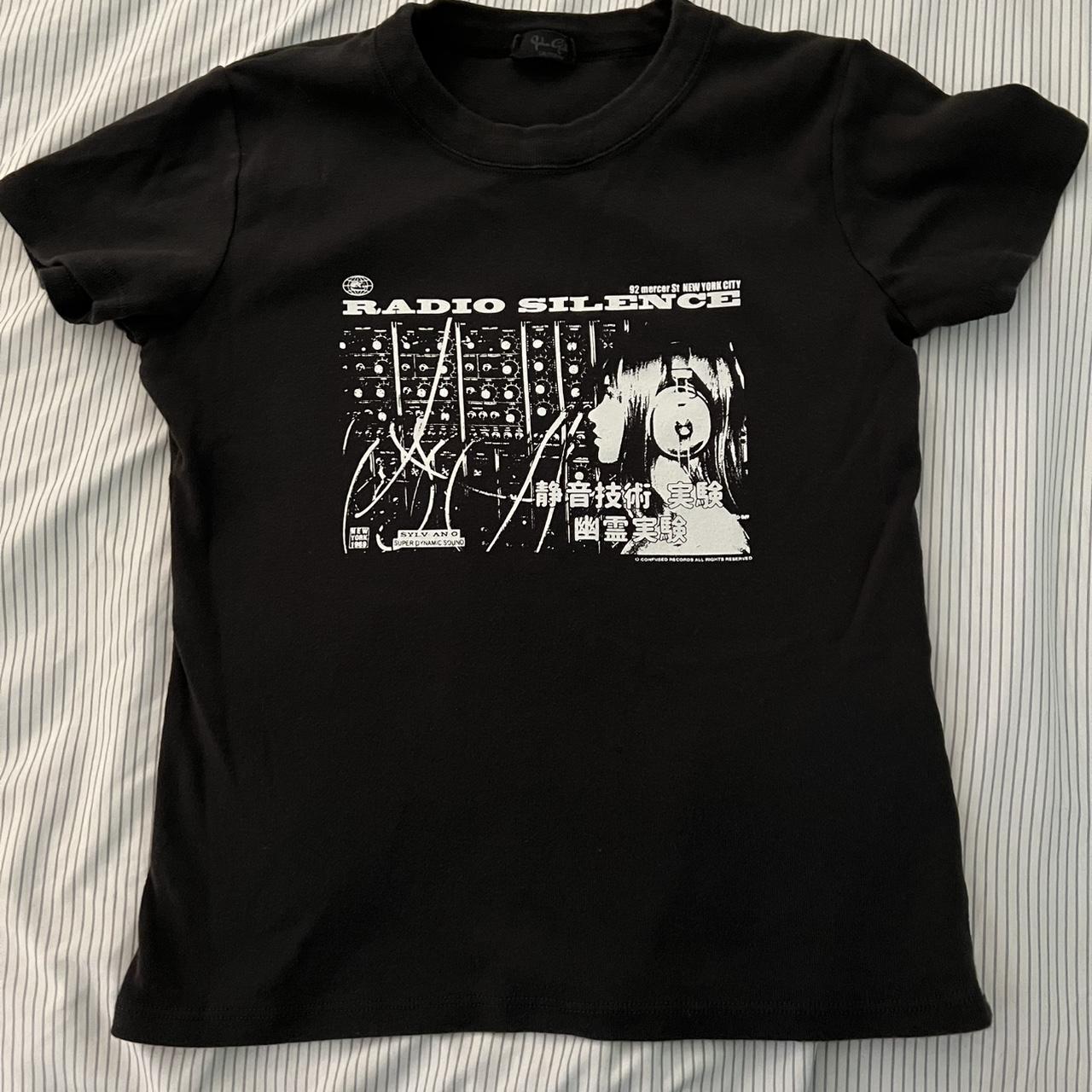 brandy melville radio silence graphic tee -worn a... | Depop