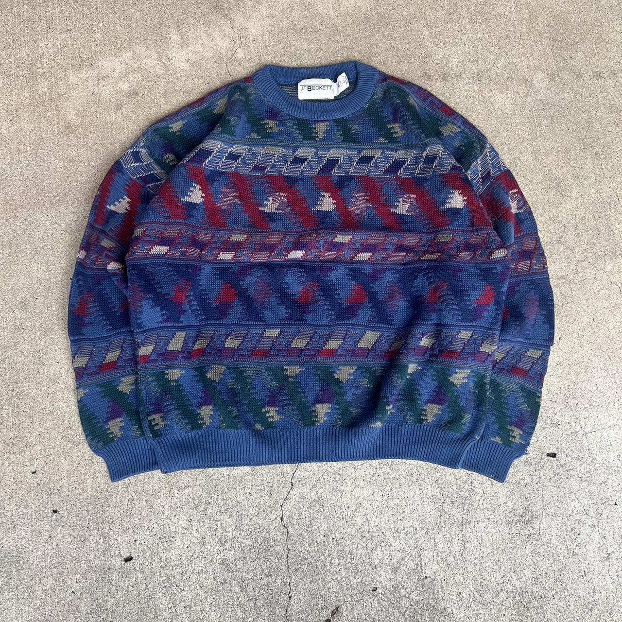Coogi Style Knitted Sweater - XL DM for cheaper price - Depop