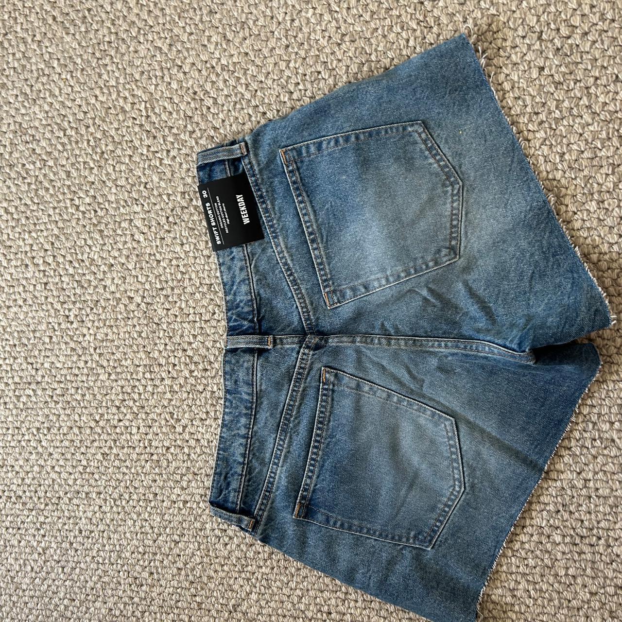 weekday denim shorts. brand new, still has tags. - Depop