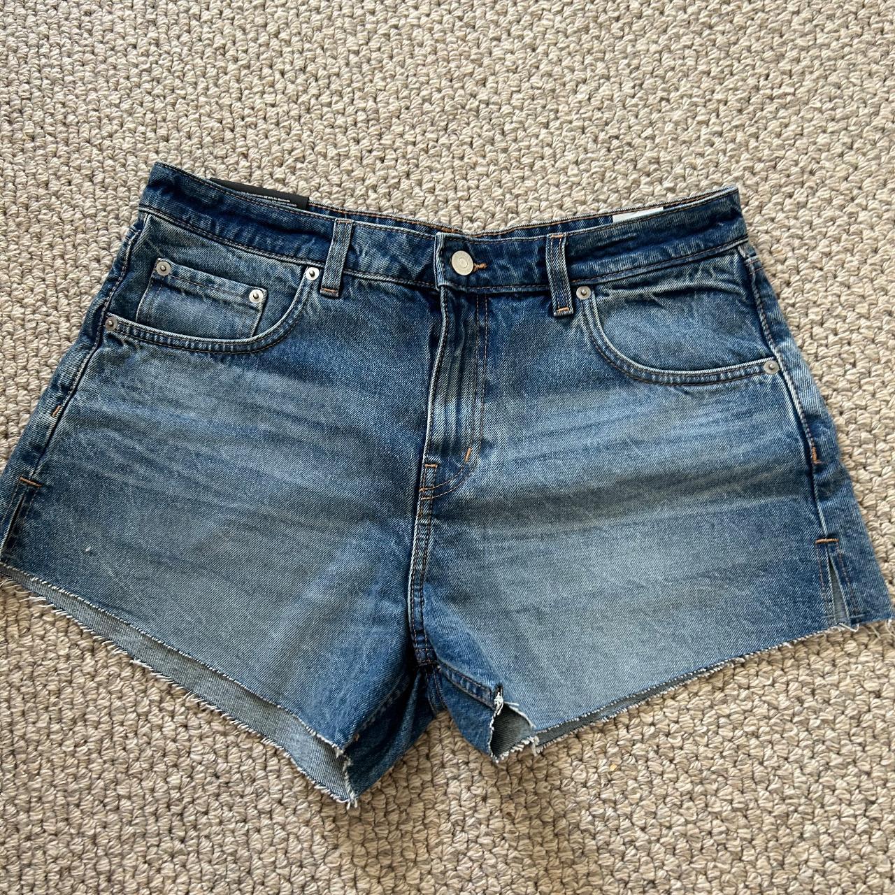 weekday denim shorts. brand new, still has tags. - Depop