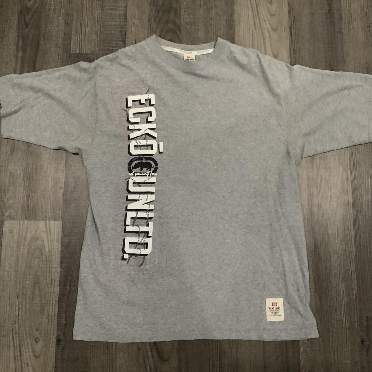 Grey Ecko Unltd T -Size XL -Condition 8/10 (light... - Depop