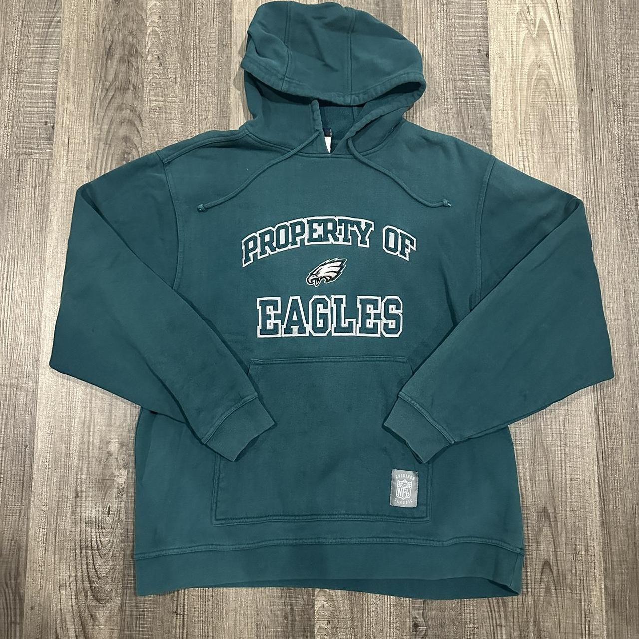 Vintage NFL Eagles Reebok Hoodie -Size L -Condition... - Depop