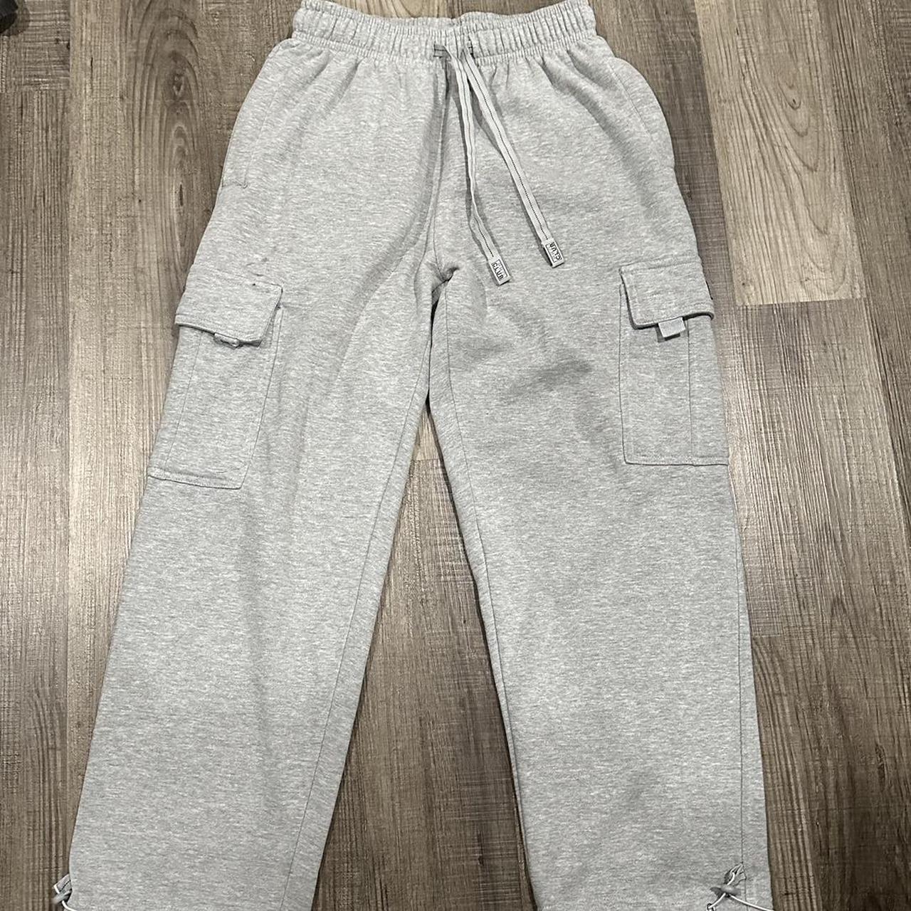 Grey Pro Club Cargo Sweats -Size M -Condition 9/10 - Depop