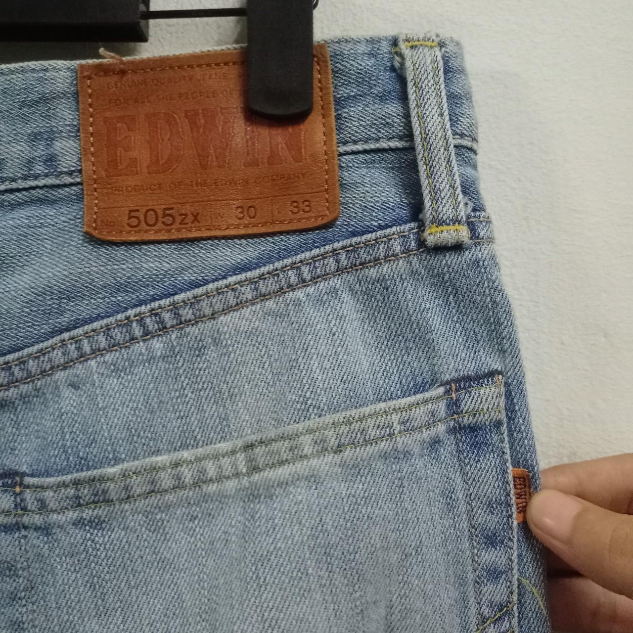 Edwin 505zx Orange Tab Selvedge Jeans Size: 31,... - Depop