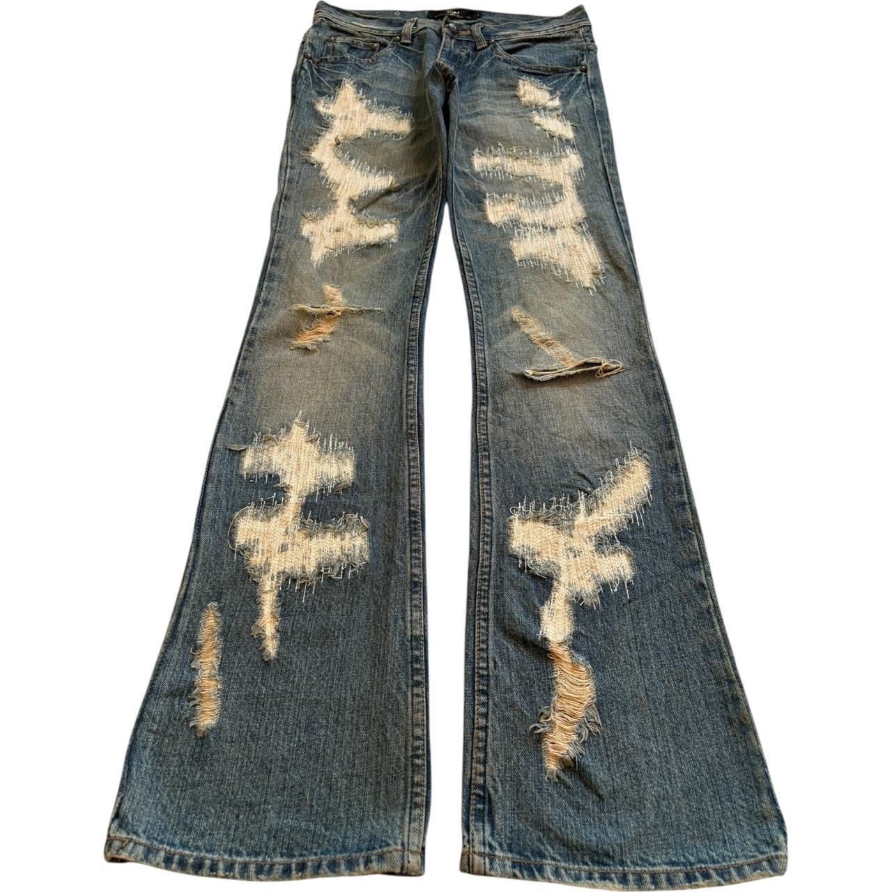 Vintage Midas Rusty Mud Wash Sashiko Distressed... | Depop