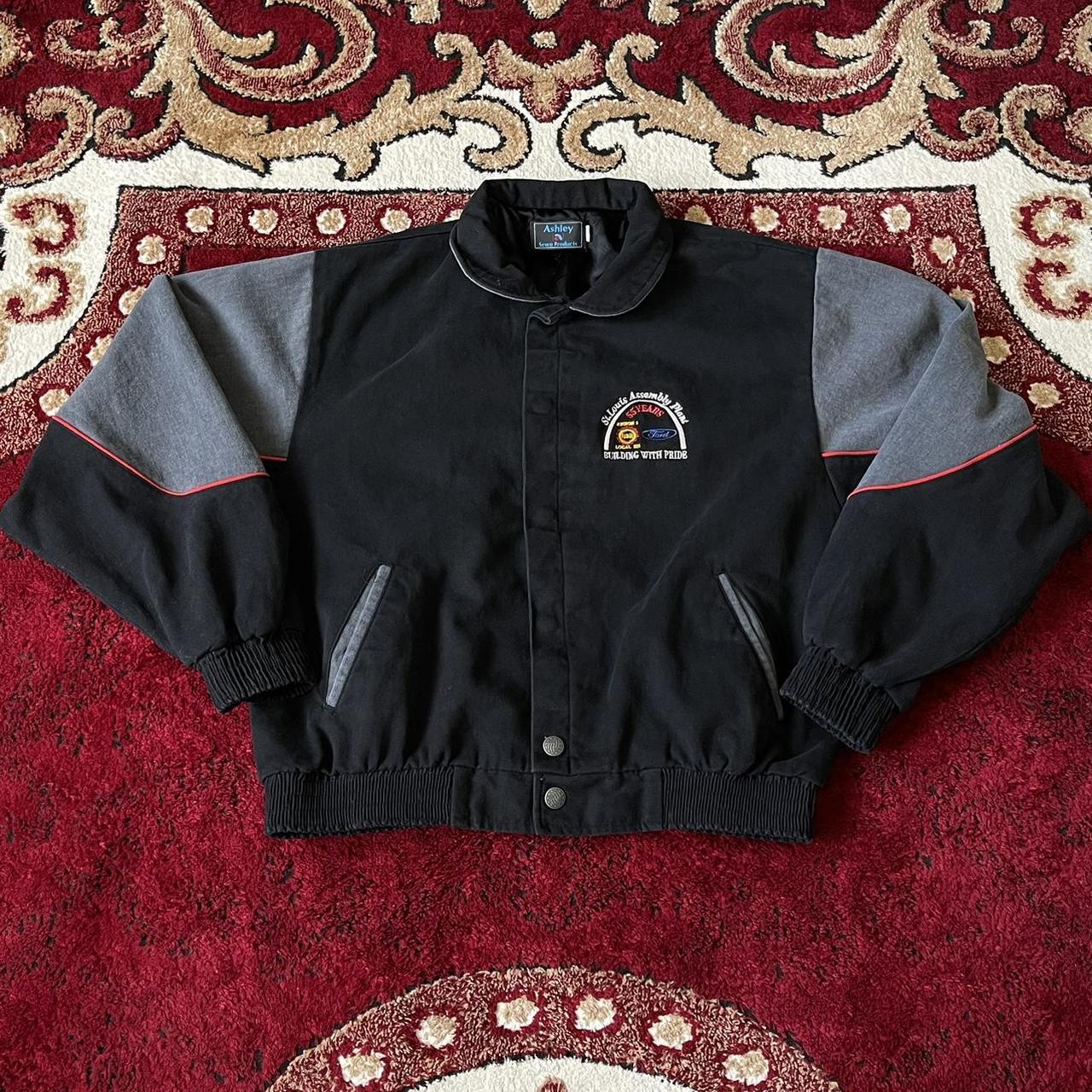 Vintage Canvas Ford Factory Work Jacket Size L Made... - Depop