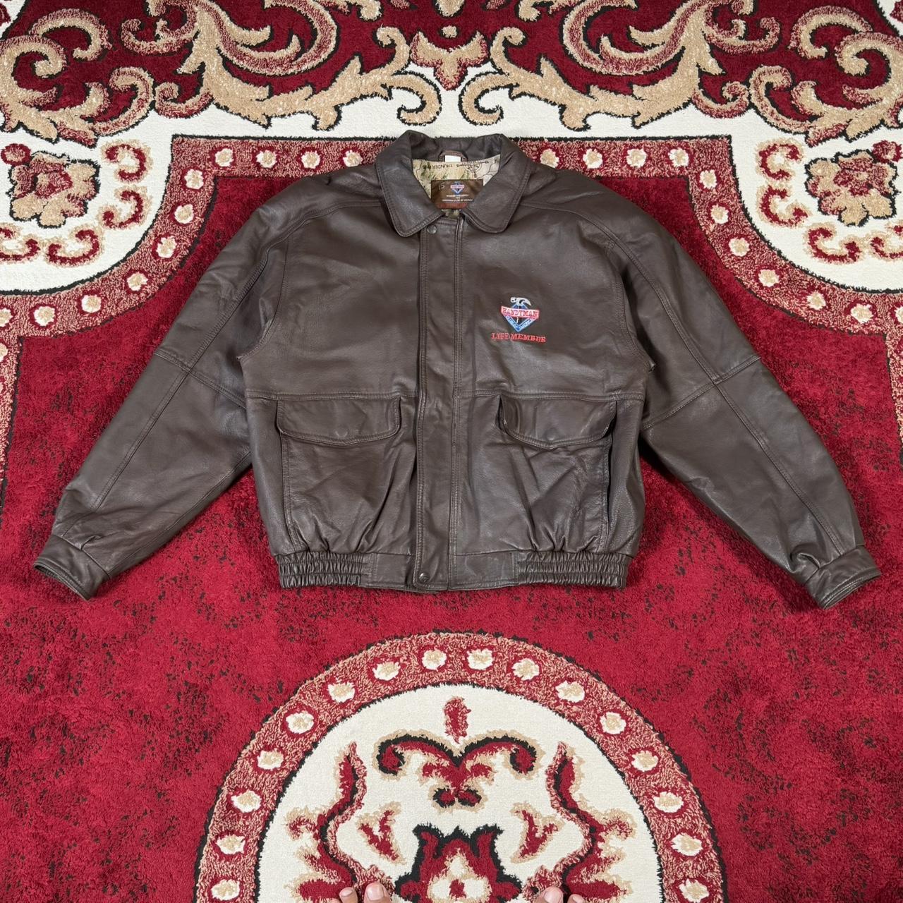 Vintage Handyman Club of America Mocha Genuine... - Depop