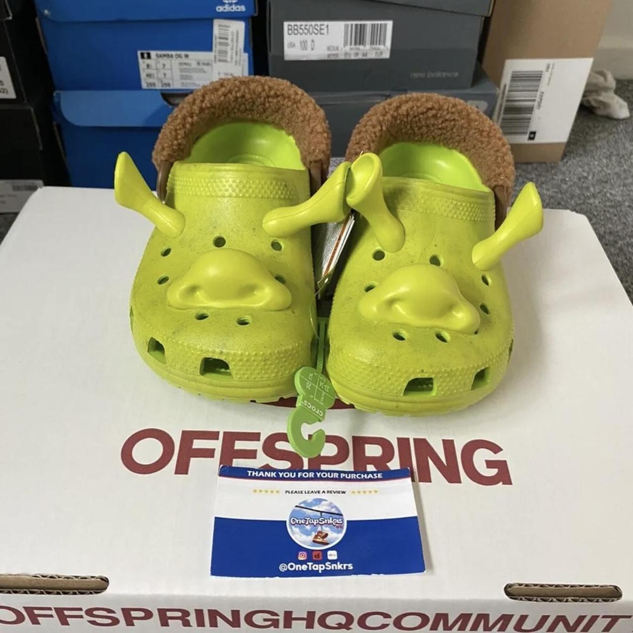 Kids Size Shrek Crocs C9 Eur-25-26 - Depop