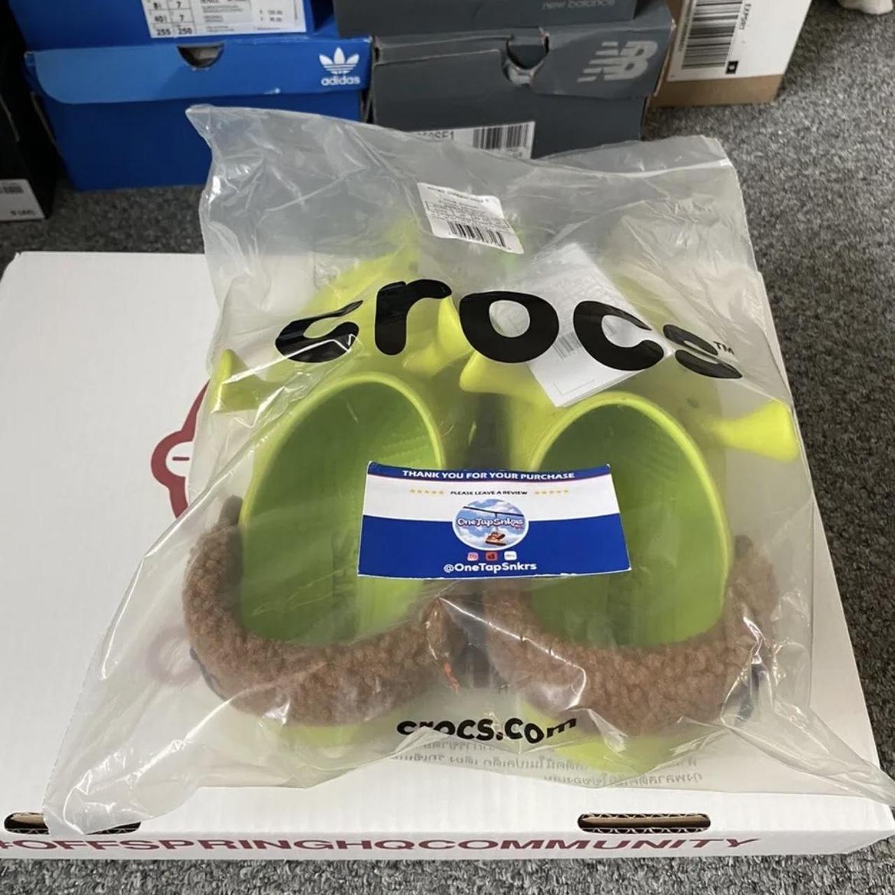 Kids Size Shrek Crocs C9 Eur-25-26 - Depop