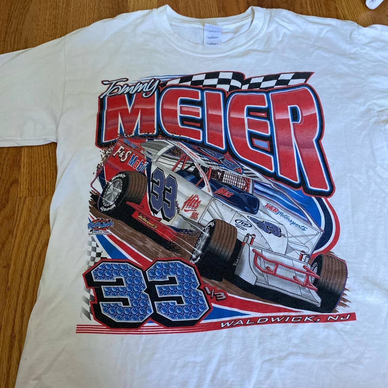 Oversized Vintage Racing Shirt Size Large, but fits... - Depop