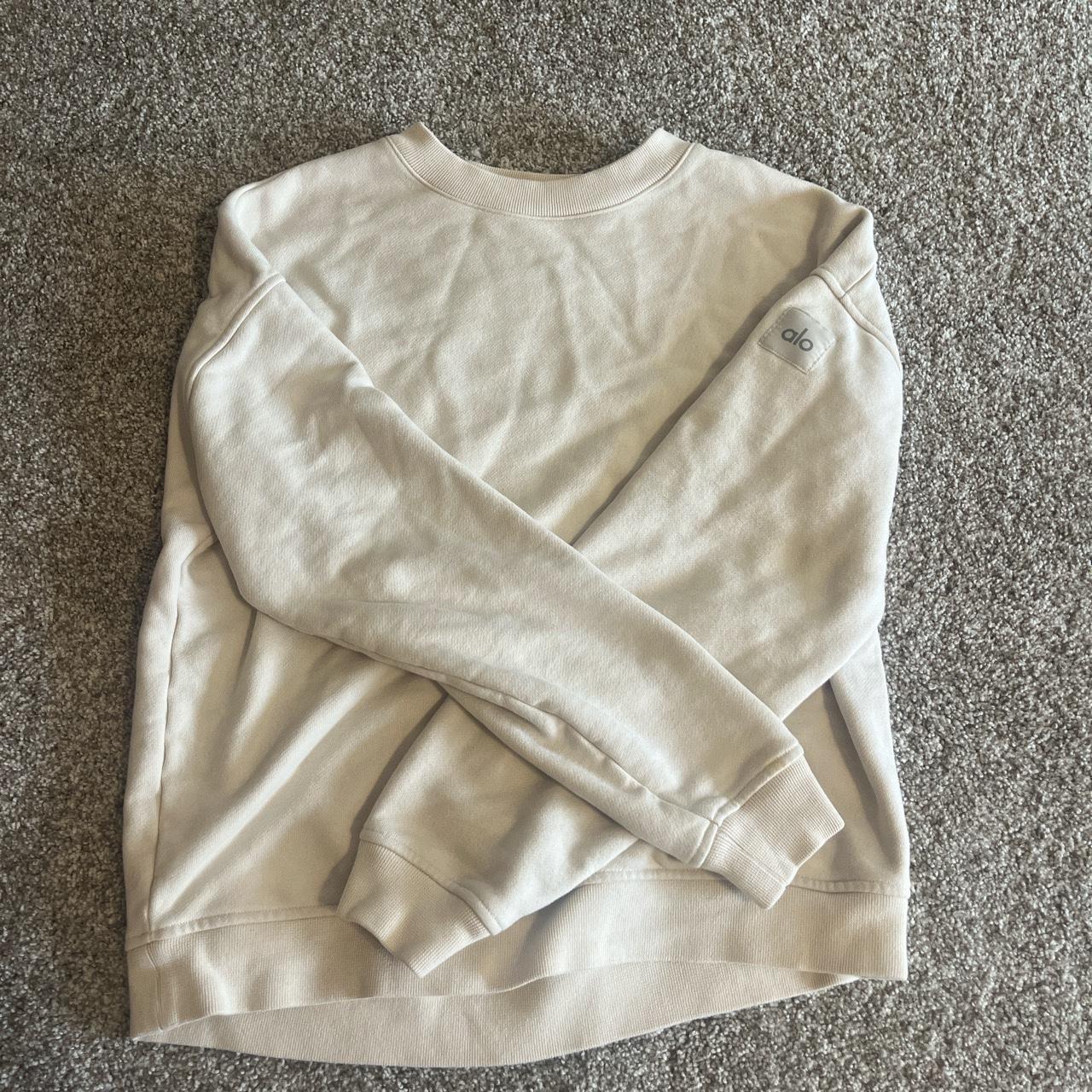 Alo crewneck -only one super tiny stain on the... - Depop