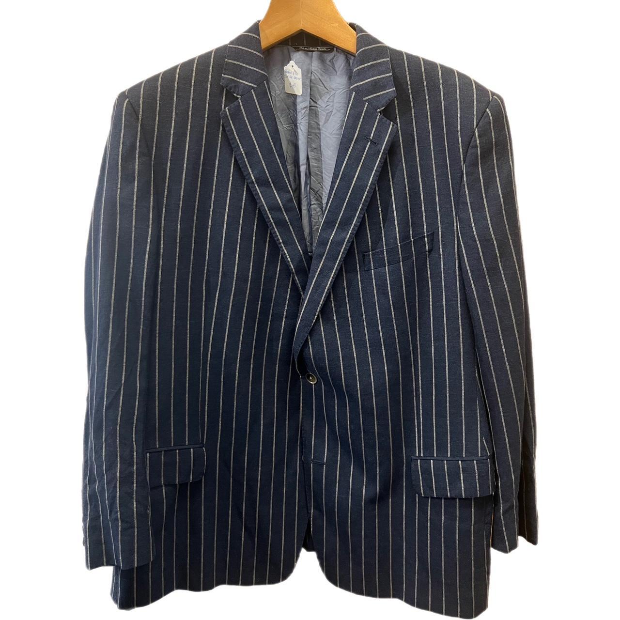 Blue PinStripe Blazer: This blazer is in great... - Depop