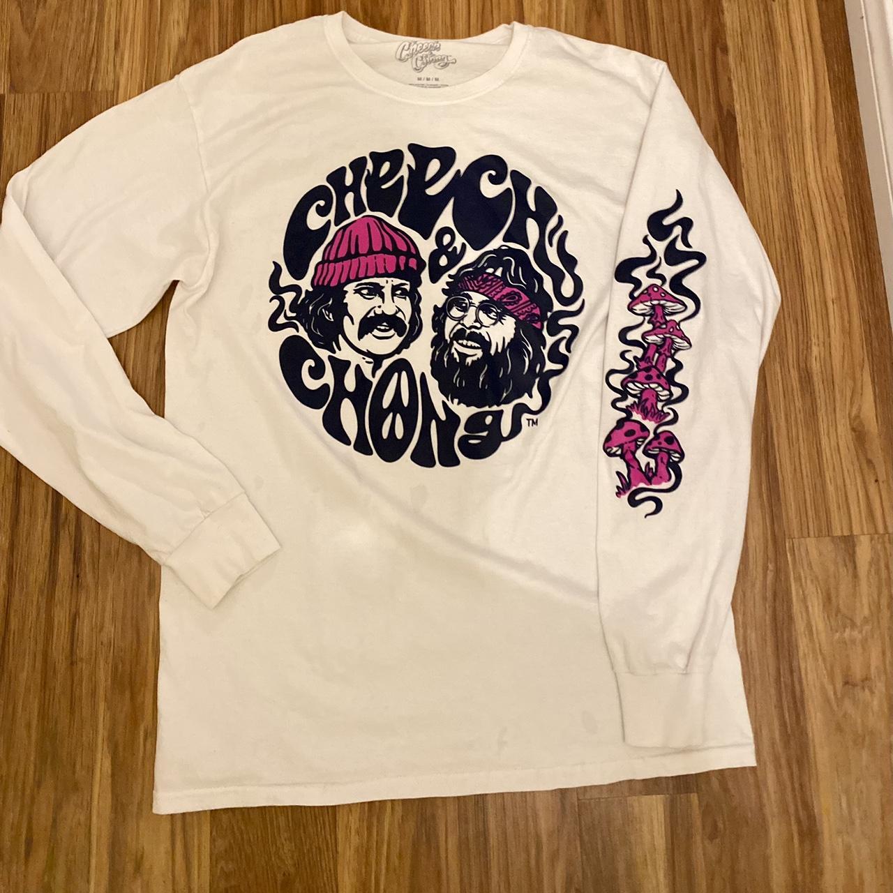 Cheech and Chong long sleeve shirt. Plain back front... - Depop