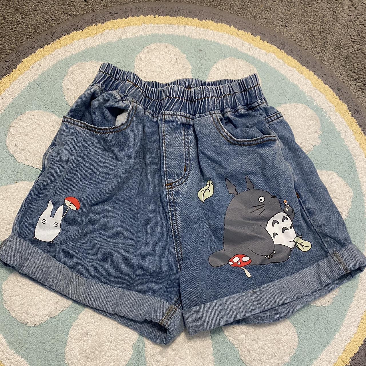 my neighbor totoro shorts from hot topic! no size... - Depop