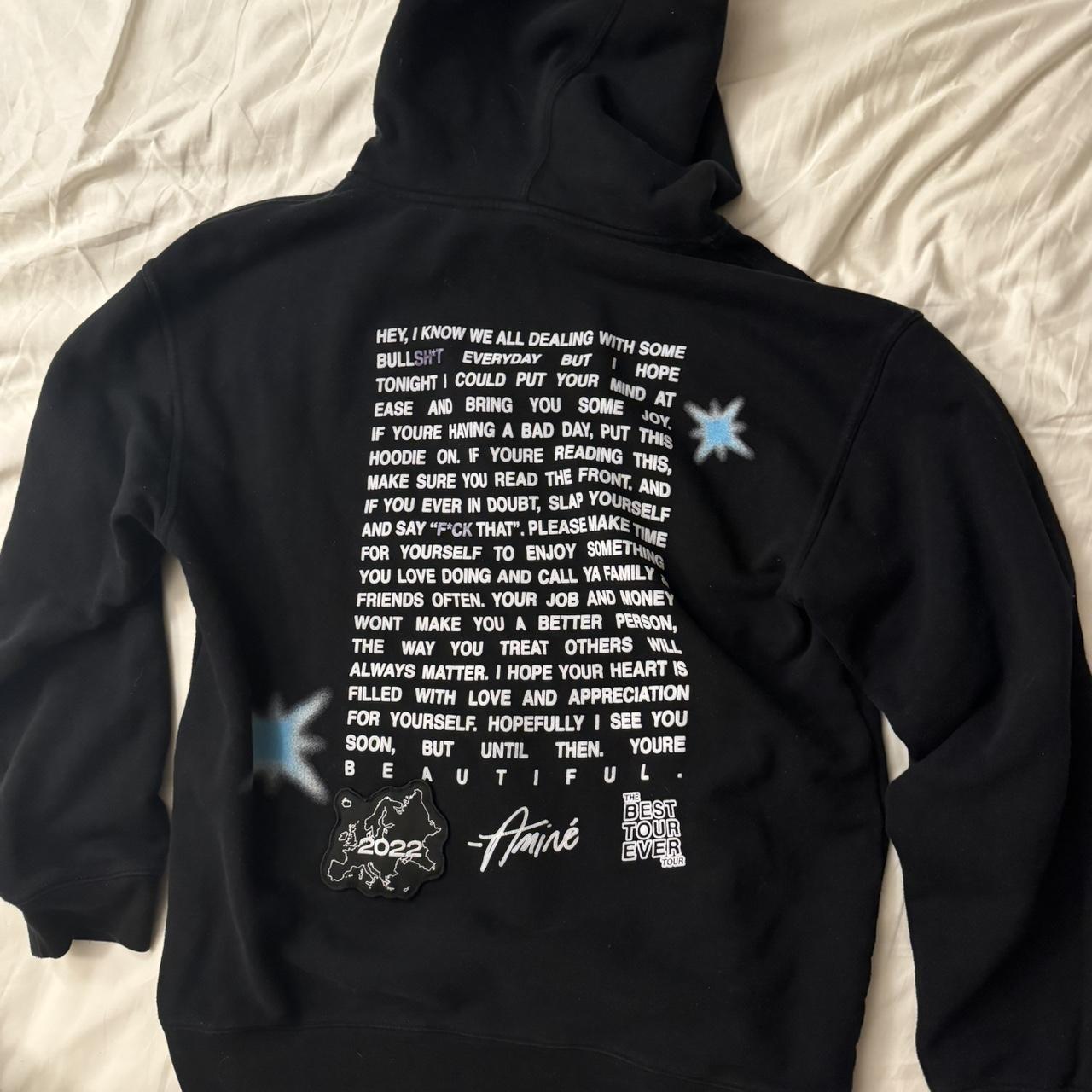 hoodie from the amine tour! super comfy and it fits... - Depop