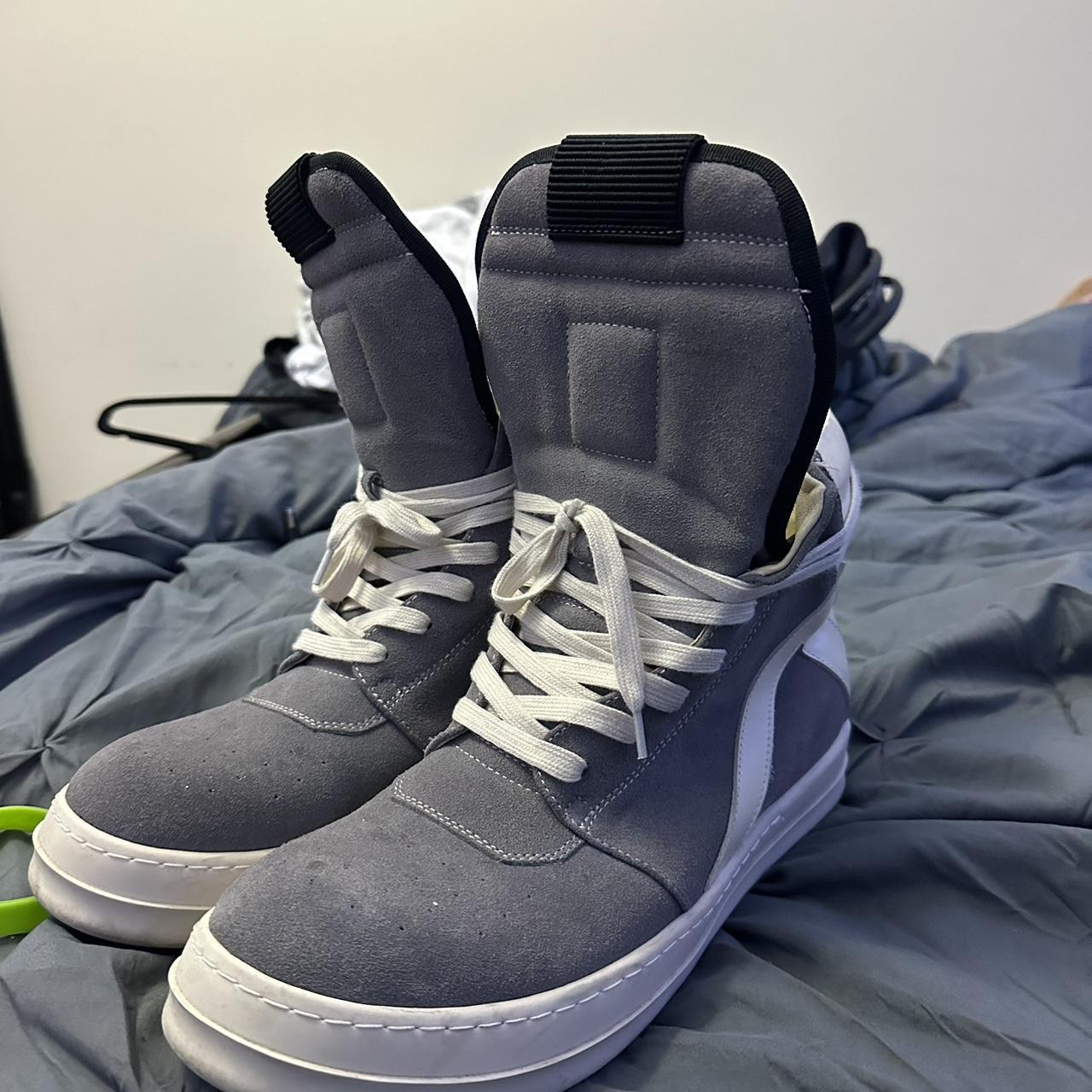 Rick Owens Geobasket - Gray Size 12 Decently worn,... - Depop