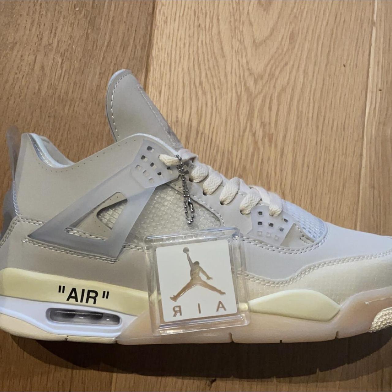 Jordan Men's Cream Trainers | Depop