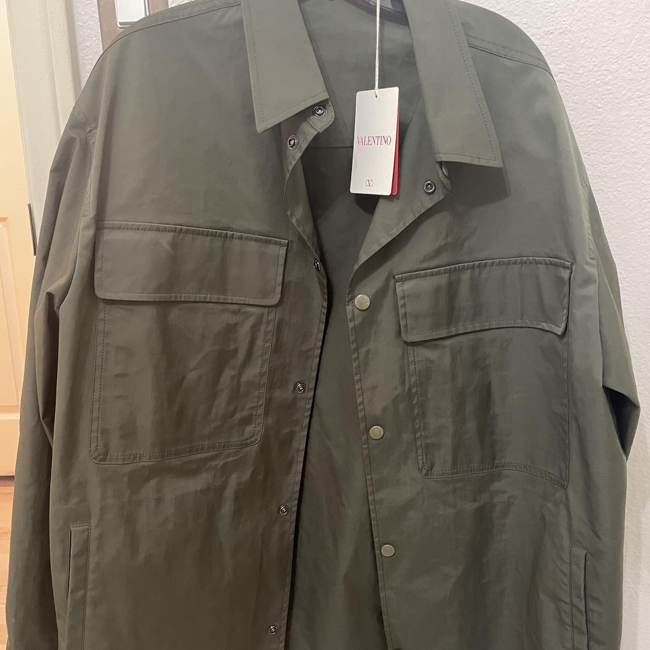Valentino Shirt Jacket Military Green Never worn... - Depop
