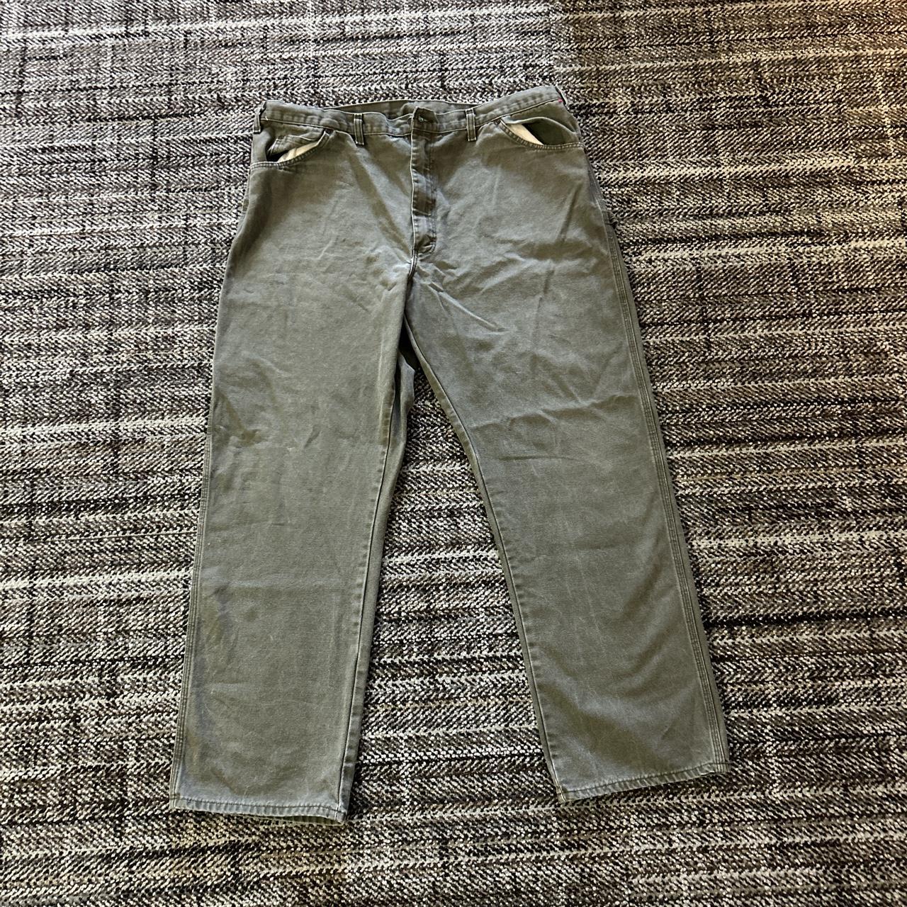 Olive green dickies carpenter pants Perfect... - Depop
