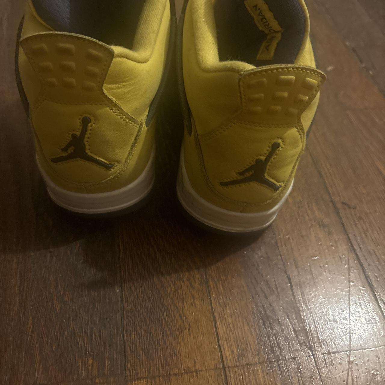 Jordan yellow 4s - Depop