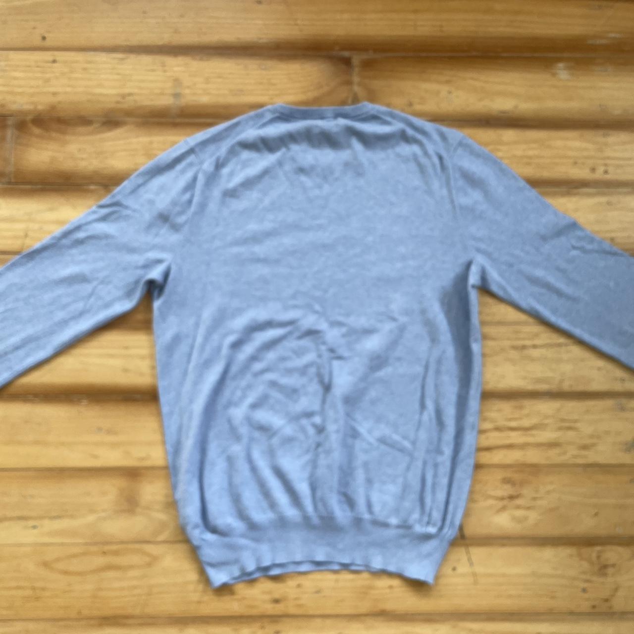 Polo Ralph Lauren baby blue wool knit. Size medium... - Depop