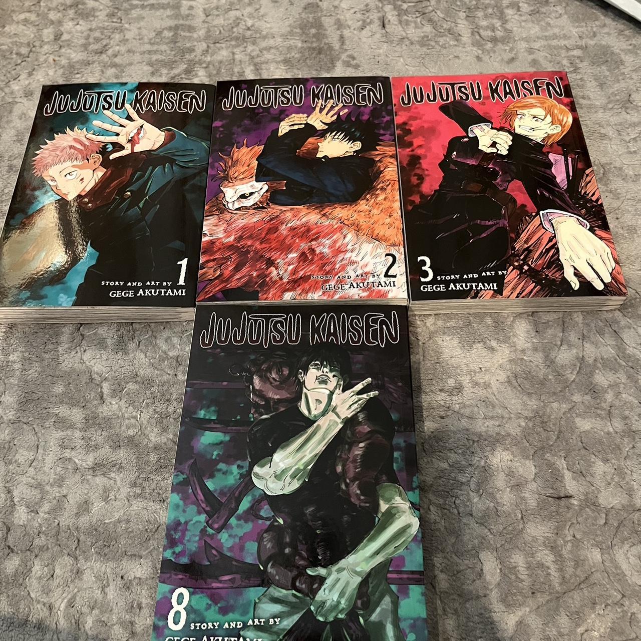 Jjk (jujutsu Kaisen) manga vol 1-3 + 8 Can split, no... - Depop