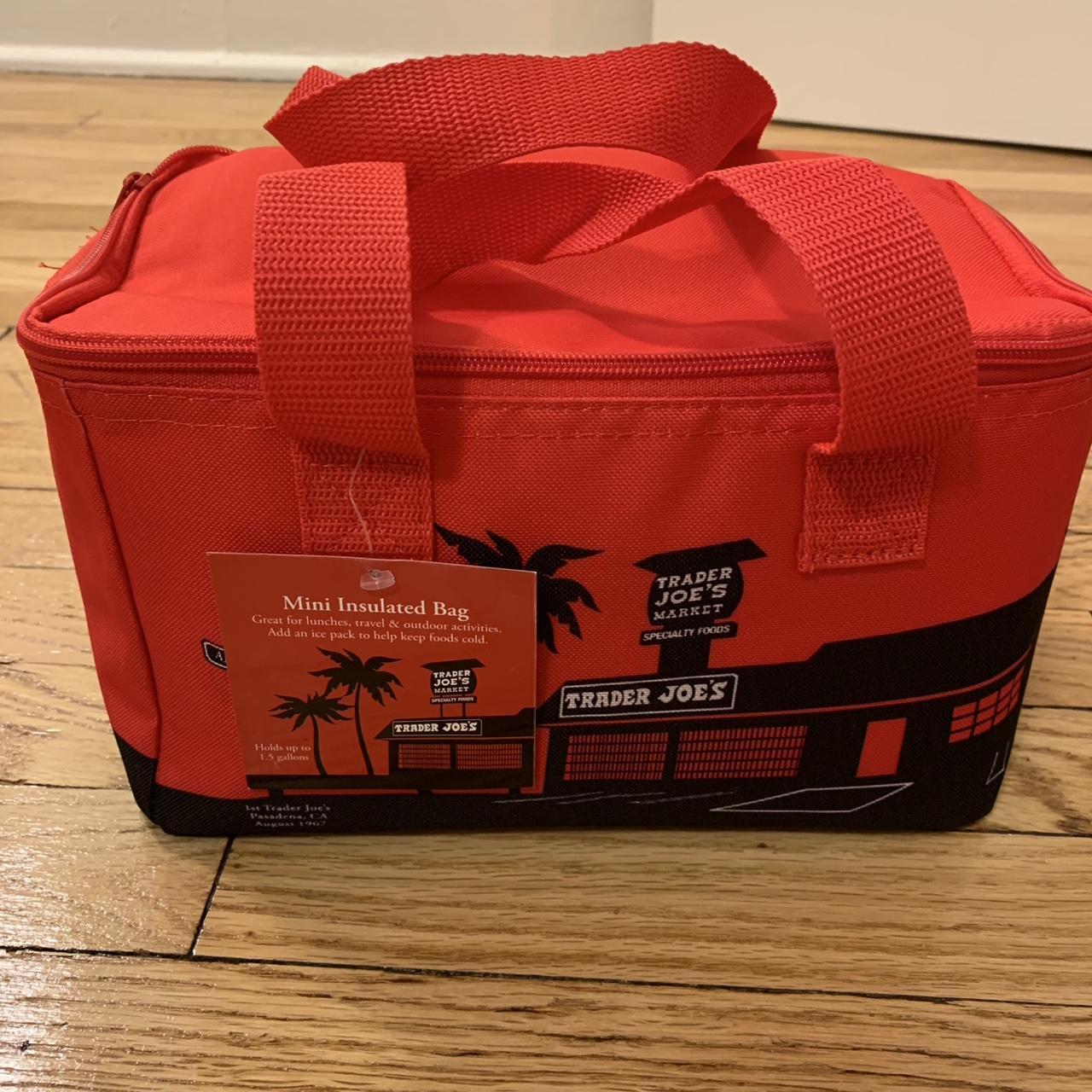 Red Trader Joe's mini insulated bag #TraderJoes | Depop