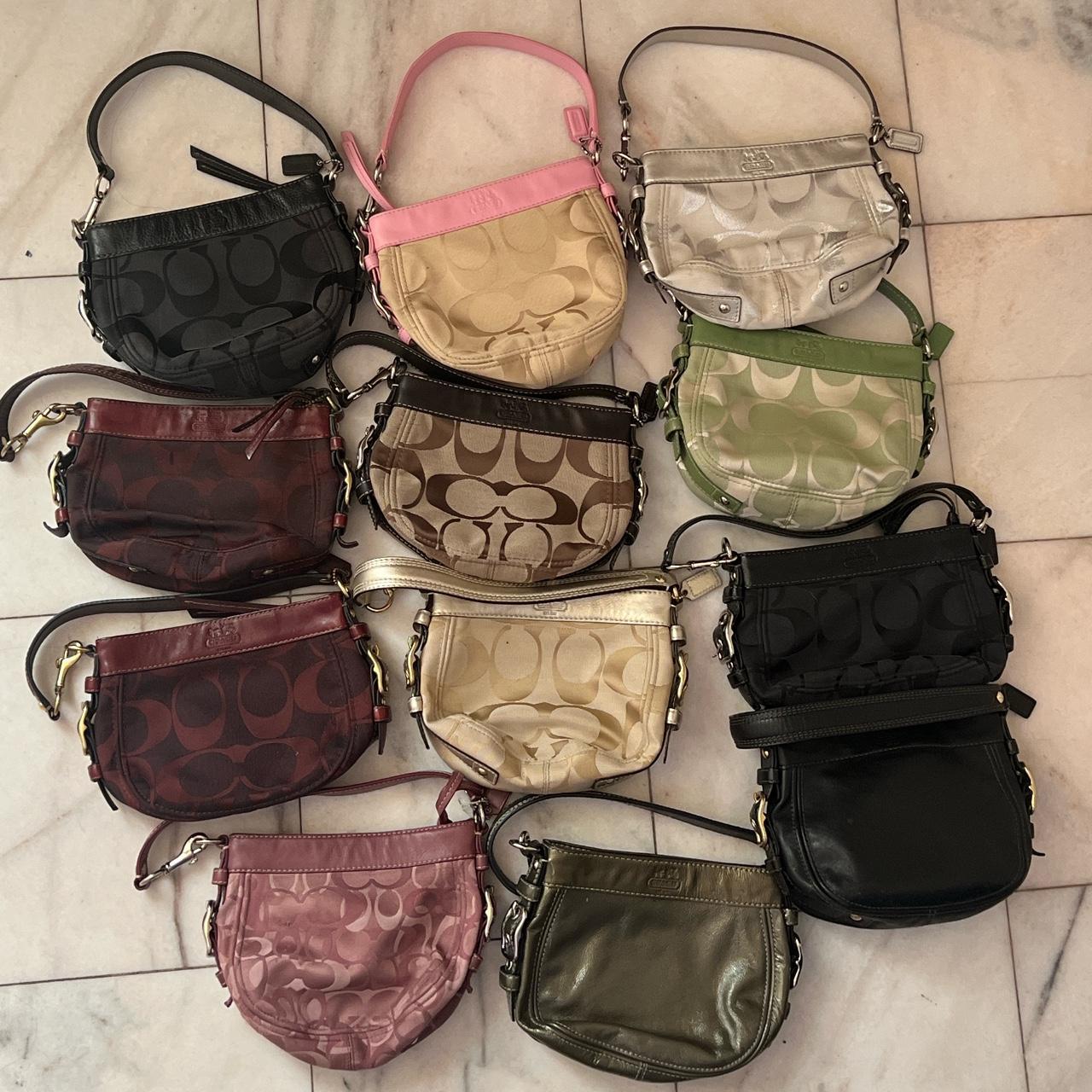 Coach hobo mini bag set Set of 10 $880 Pink and... - Depop