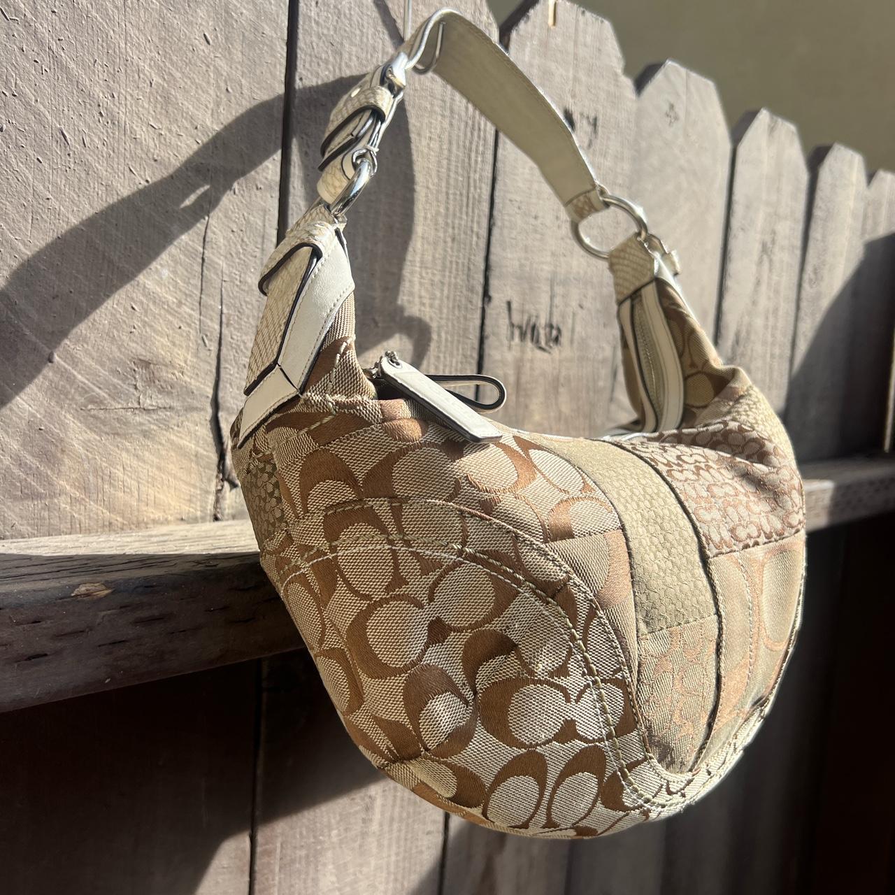 Coach patchwork canvas y2k shoulder bag - Depop