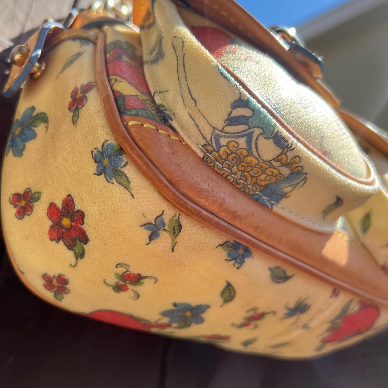Dooney & Bourke y2k tattoo canvas shoulder bag - Depop