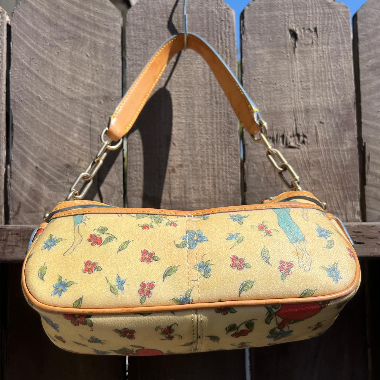 Dooney & Bourke y2k tattoo canvas shoulder bag - Depop