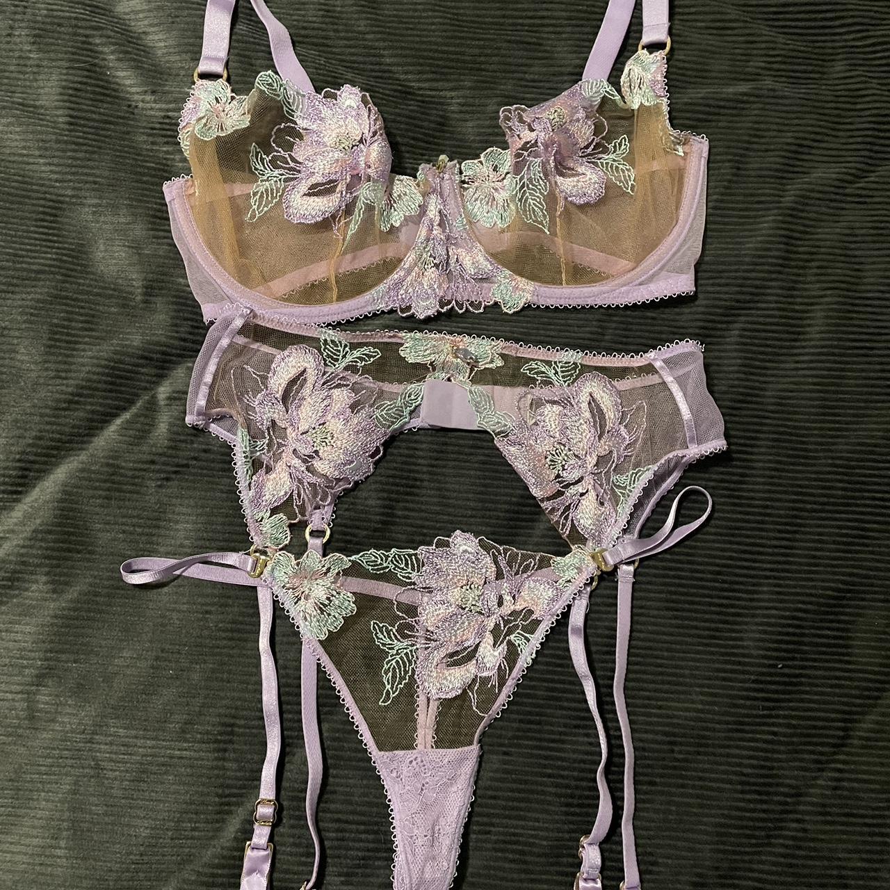 Honey Birdette - CHRISTINE UNICORN Lavender Bra -... | Depop