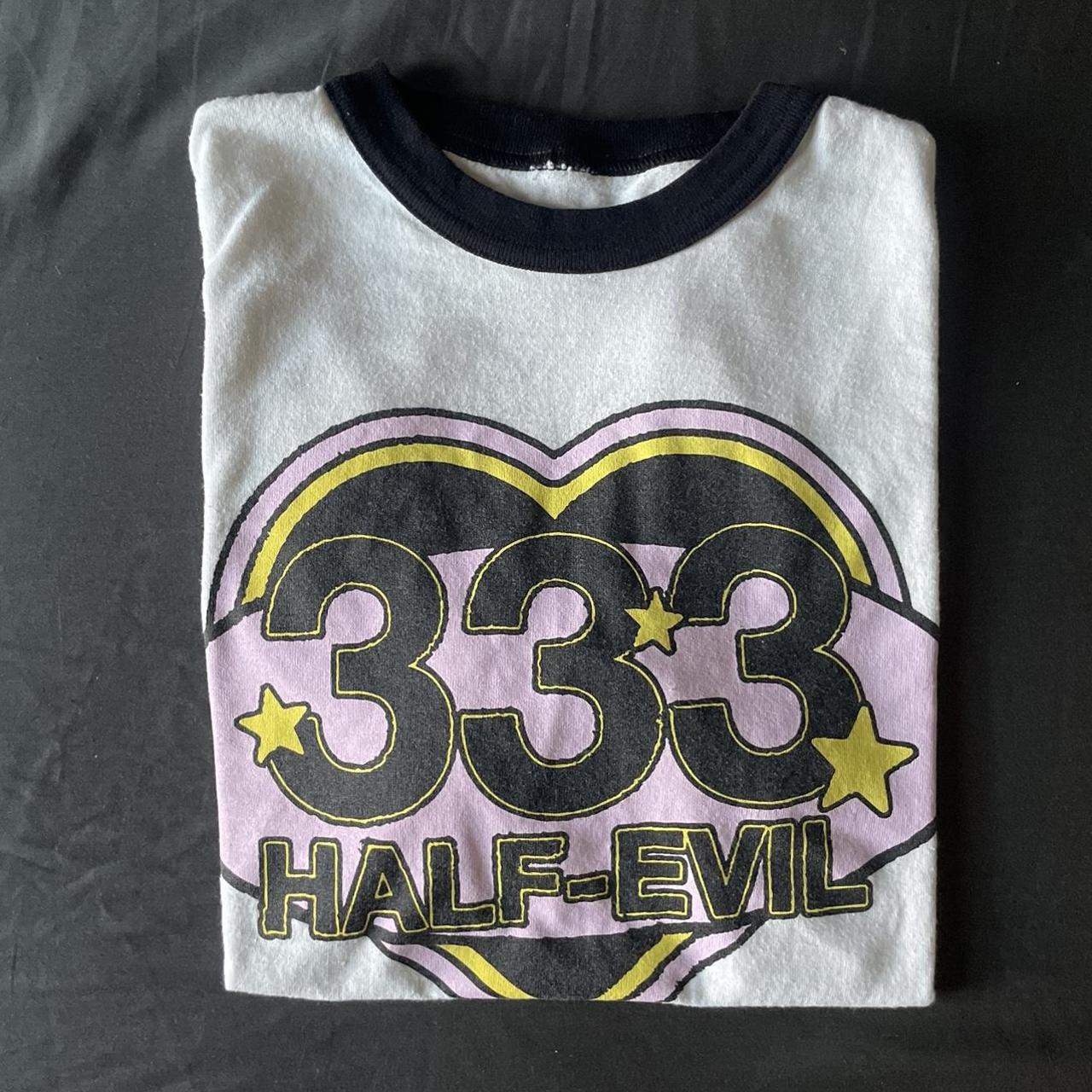 Half Evil 333 Heart Logo... - Depop