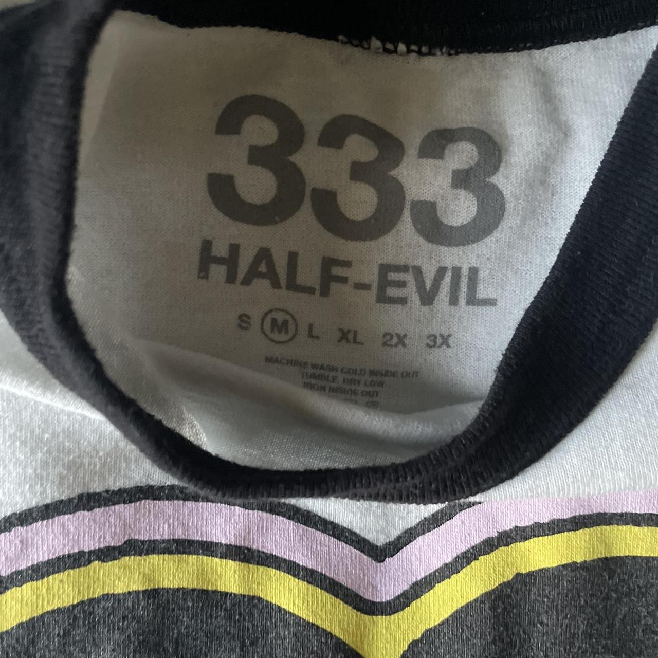 Half Evil 333 Heart Logo... - Depop