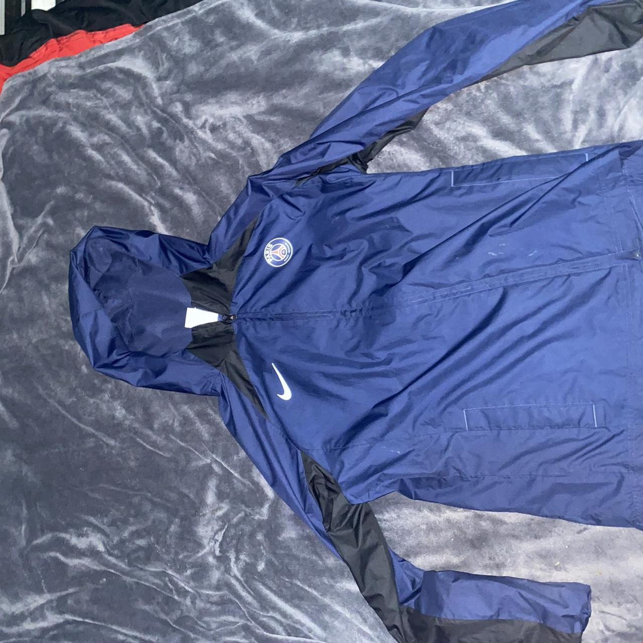 nike psg windbreaker blue & black size large... - Depop