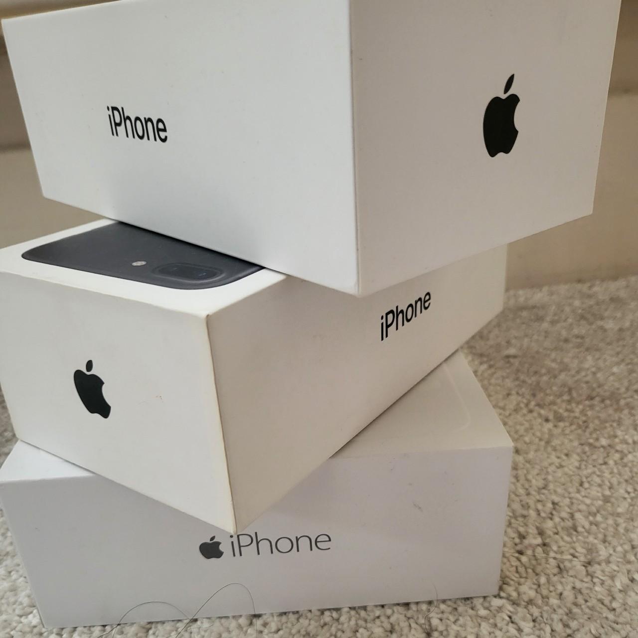 3 iPhone original boxes for sale. One original plug... - Depop