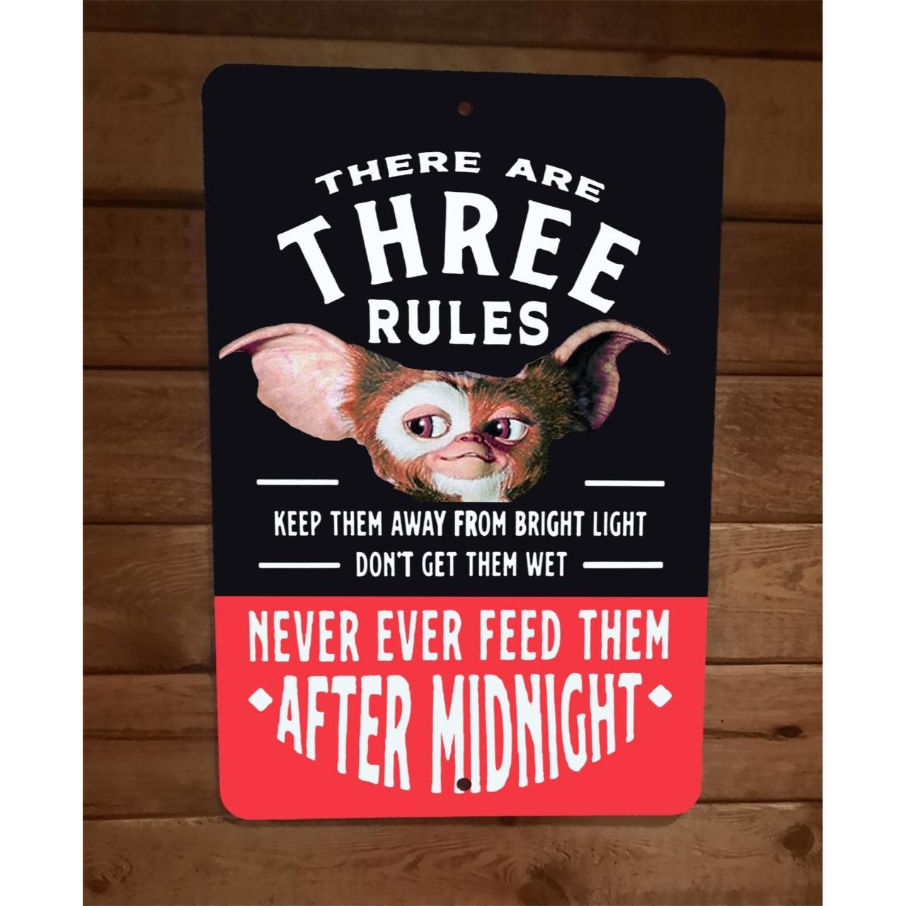 3 Gremlins Rules Bright Light No Water Never Feed... - Depop