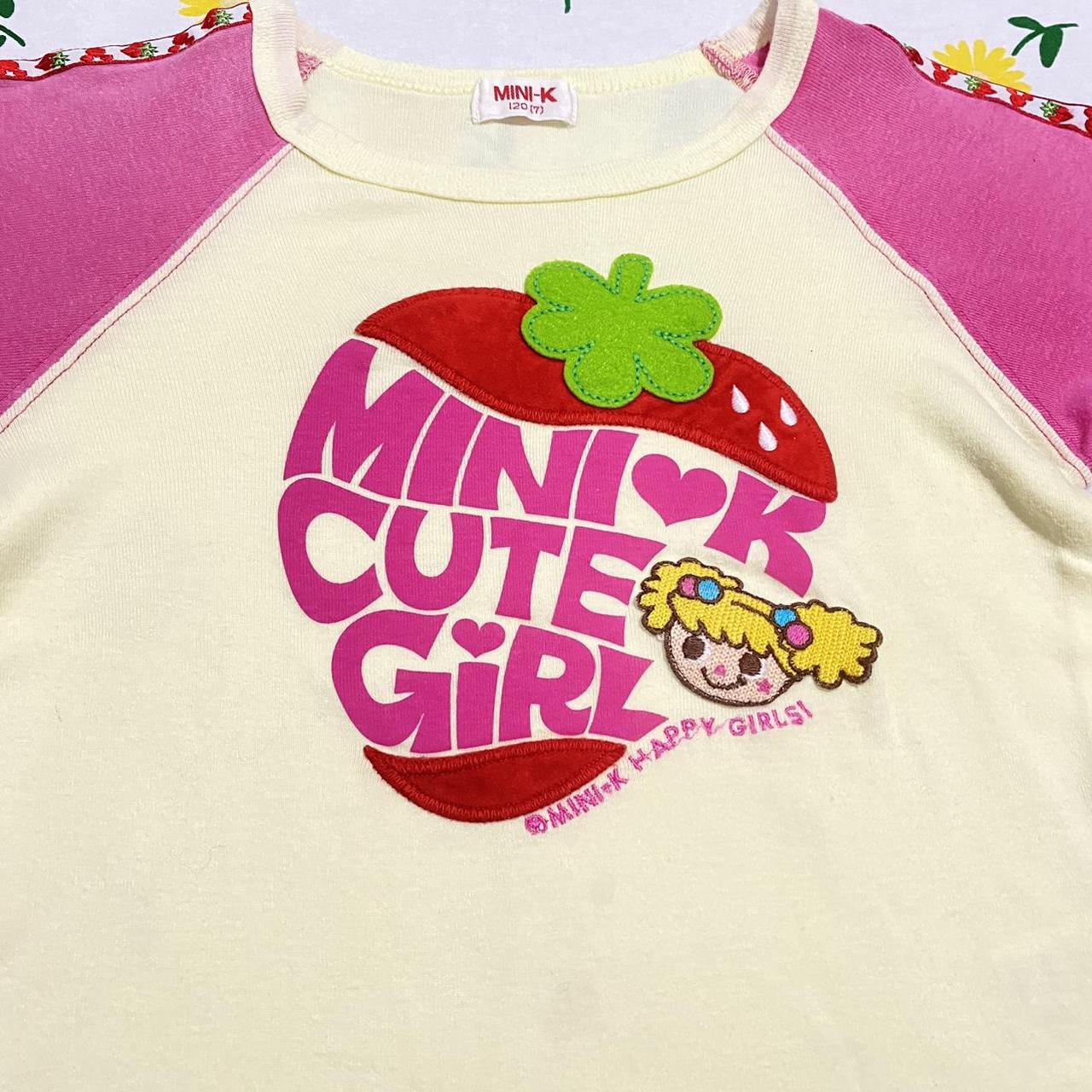 mini k strawberry cute girl long sleeve i’ve been... - Depop