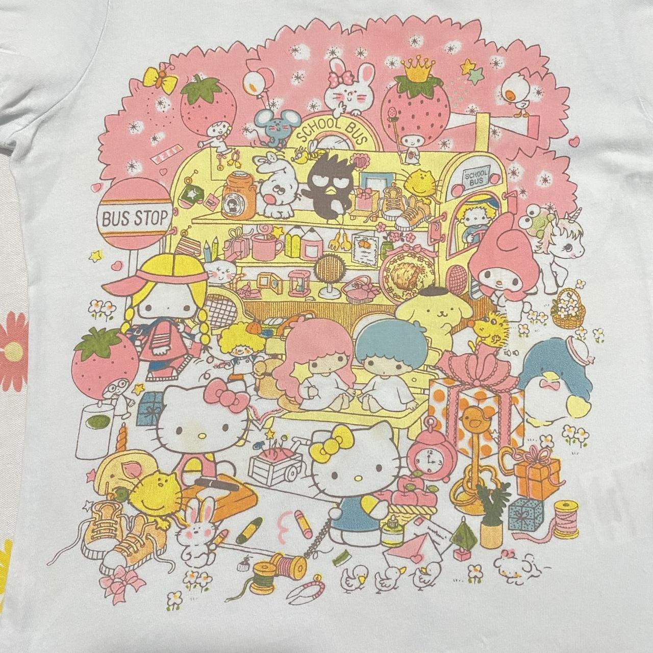sanrio school bus tee 🤍 pit to pit: 32 cm, length:... - Depop