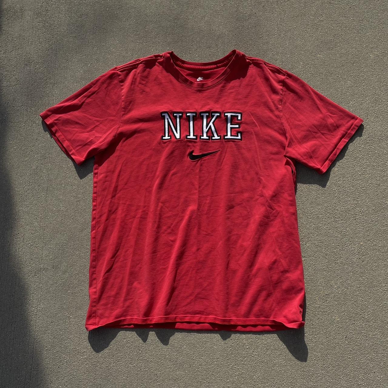 Nike Men's Red T-shirt | Depop
