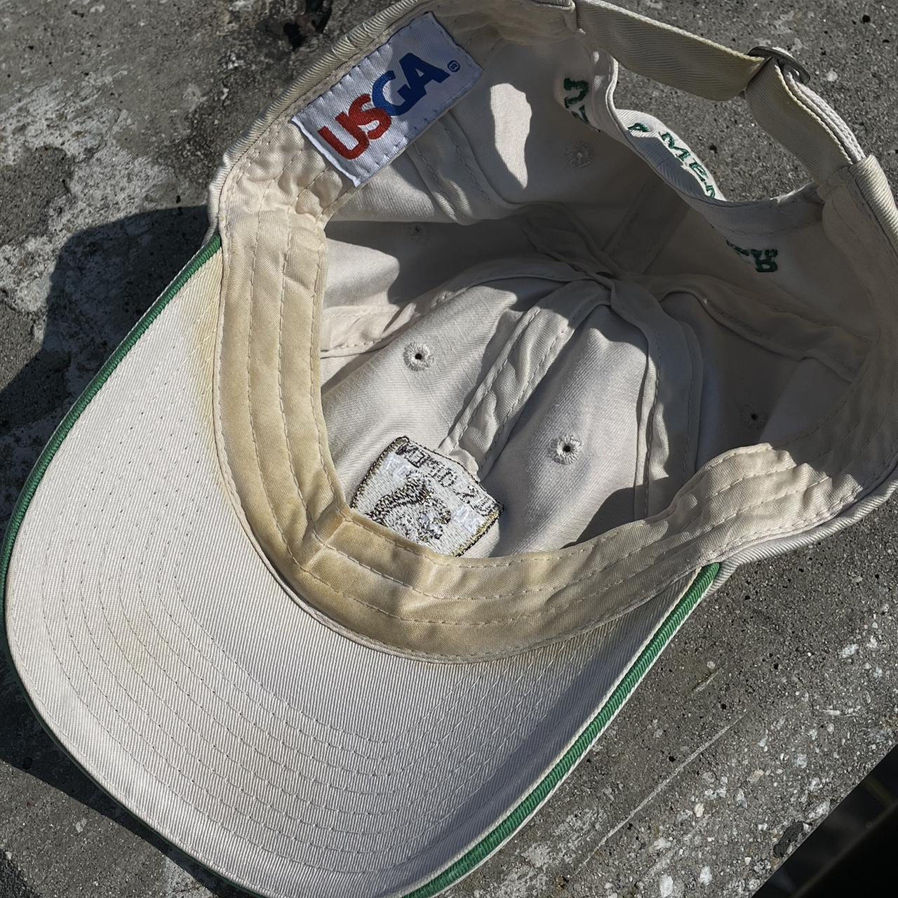 PGA Tour Men's Cream and Tan Hat | Depop