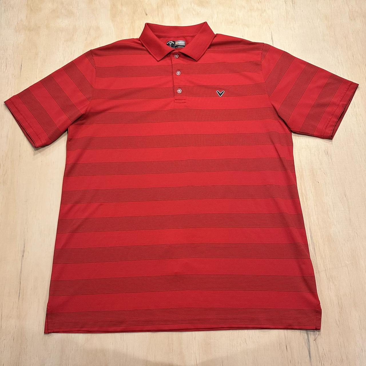 Red Callaway golf polo in brand new condition Size:... - Depop