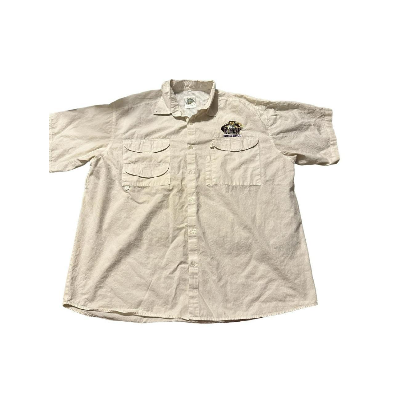 LSU Baseball Men’s Button Up - Depop