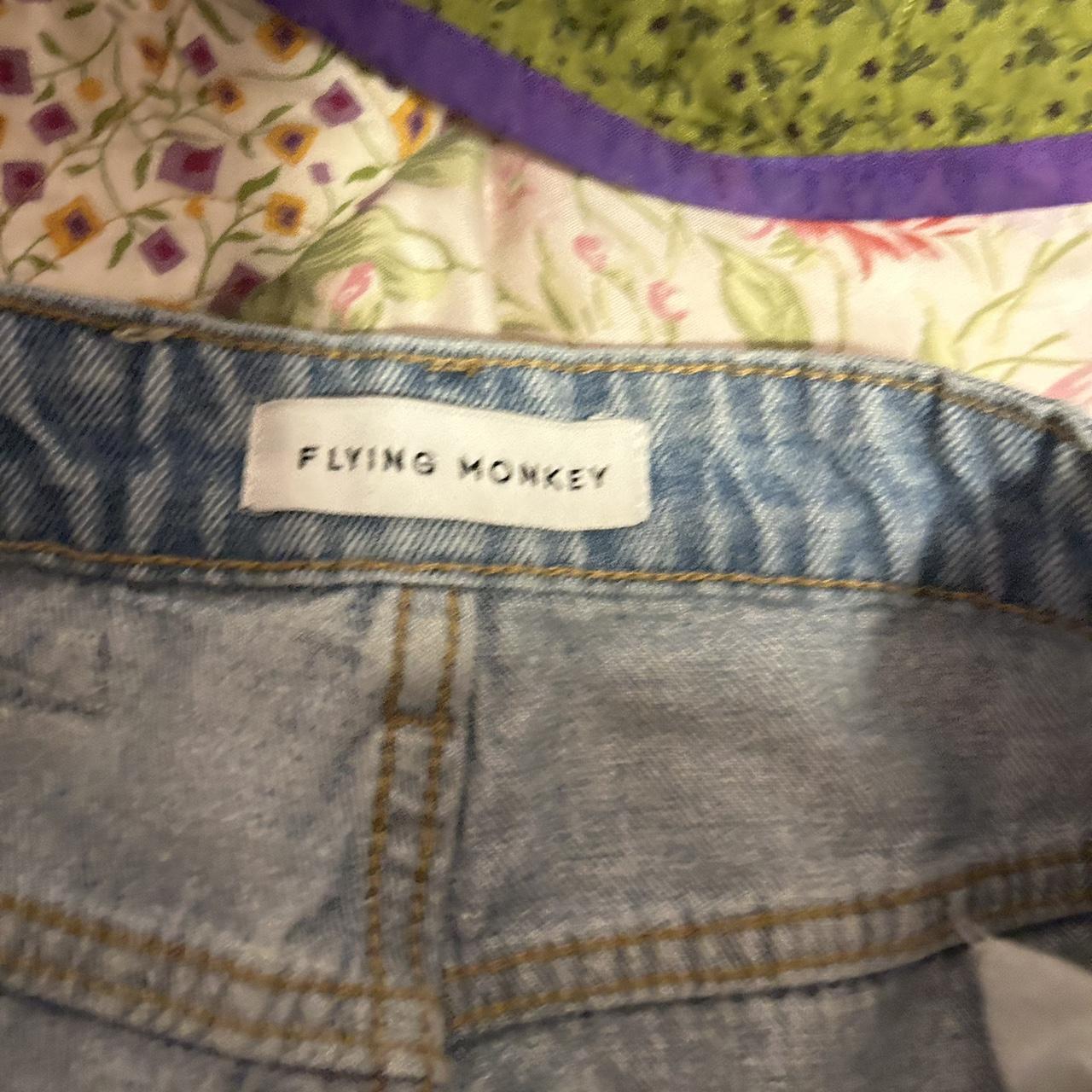 flying monkey size 24 jeans kinda like flare at the... - Depop