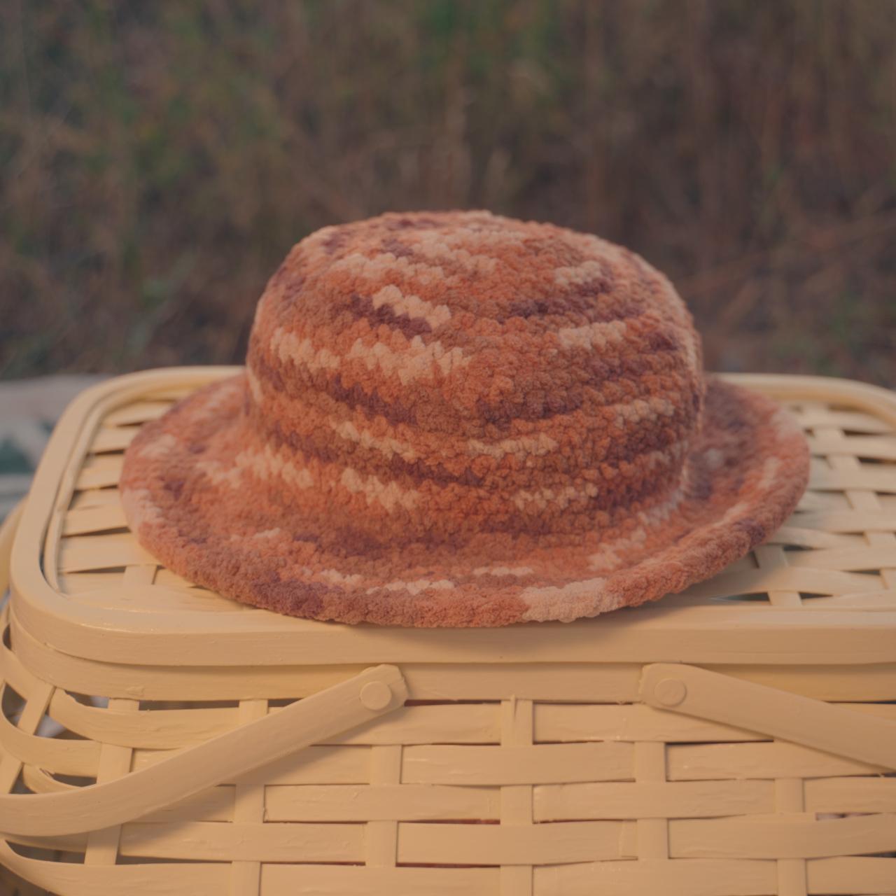 Handmade!! Crocheted Bucket Hat-Custom! One of a... - Depop