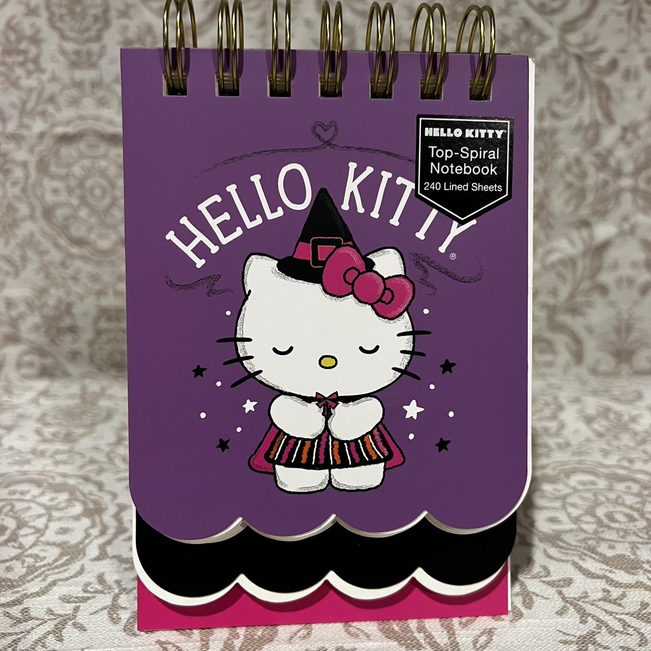 Hello Kitty spiral notebook with a top spiral... - Depop