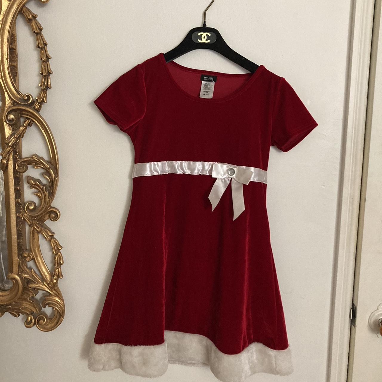 SANTA / HOLIDAY MINI DRESS this is a child’s dress I... - Depop